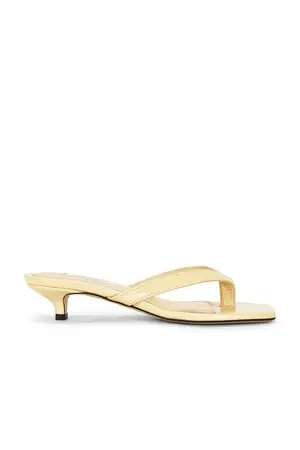 TOTEME Naplack Heeled Flip Flop - Buttercup