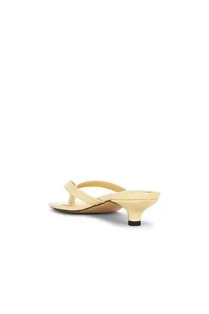 TOTEME Naplack Heeled Flip Flop