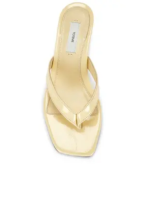 TOTEME Naplack Heeled Flip Flop