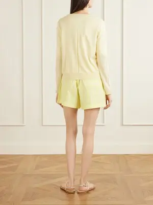 LA LIGNE Ben Silk, Wool, And Cashmere-blend Cardigan