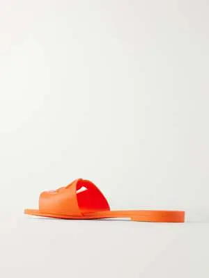 Dolce & Gabbana Bianca Logo-embossed Rubber Slides