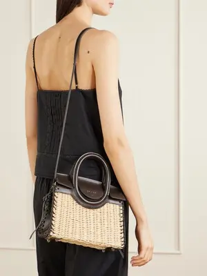 Staud Maude Mini Raffia Tote - Neutrals