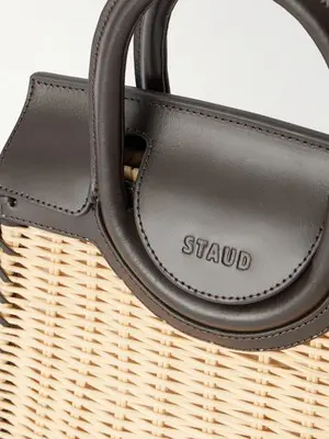 Staud Maude Mini Raffia Tote - Neutrals