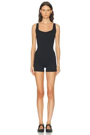 NIKESKIMS Matte Corset Onesie - Obsidian