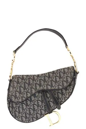 Dior Trotter Oblique Saddle Bag - Blue