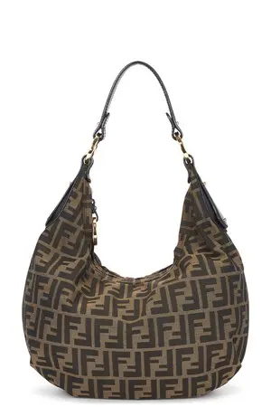 Fendi Zucca Hobo Bag - Brown