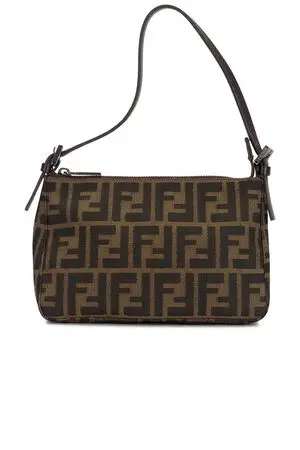 Fendi Zucca Shoulder Bag - Brown
