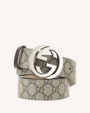 Gucci Gg Supreme Logo Belt