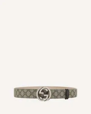 Gucci Gg Supreme Logo Belt