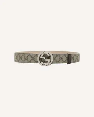 Gucci Gg Supreme Logo Belt