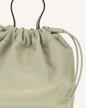 Chloé Icons Leather Chain Shoulder Bag - Grey