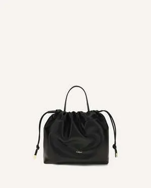 Chloé Icons Leather Chain Shoulder Bag - Black