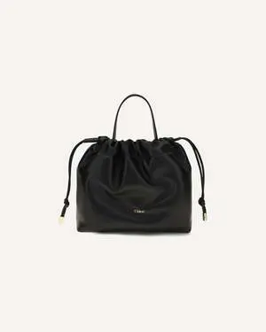Chloé Icons Leather Chain Shoulder Bag - Black