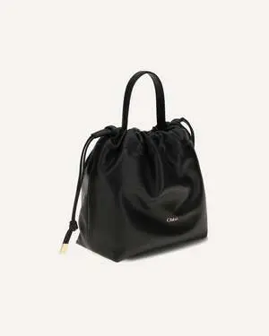 Chloé Icons Leather Chain Shoulder Bag - Black