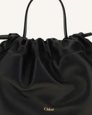 Chloé Icons Leather Chain Shoulder Bag - Black
