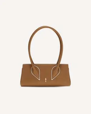 CHRISTIAN LOUBOUTIN Venus Calfskin Leather Shoulder Bag