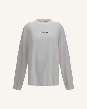 Alexander Wang Long-sleeve Logo T-shirt - White
