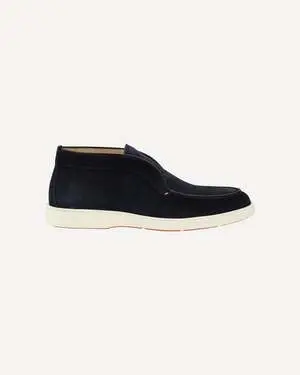 Santoni Suede Desert Ankle Boots - Blue