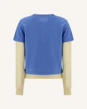 Guest In Residence Layered Lightweight Jersey Top