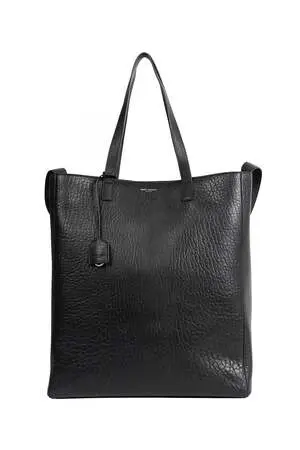 Saint Laurent Bold Leather Hobo Bag - Black