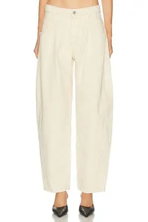 Isabel Marant Étoile Lisha Wide Leg Denim Trousers - Beige