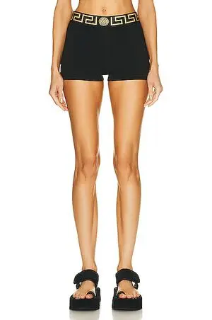 Versace Greca Border Boyshort - Nero