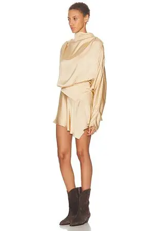 Isabel Marant Étoile Neline Dress In Satin - Beige
