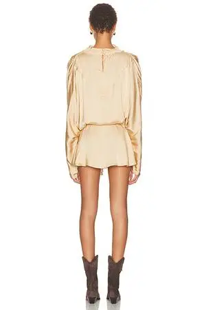 Isabel Marant Étoile Neline Dress In Satin - Beige