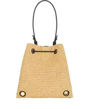 Balmain Pulse Crochet And Leather Backpack