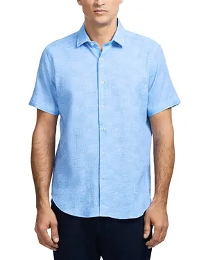 Robert Graham Reid Textured Short Sleeve Woven Shirt