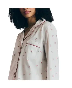 PIGLET IN BED Posy Bud Cotton Trouser Set