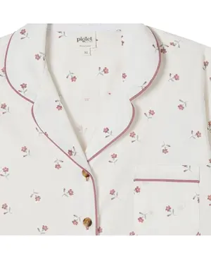 PIGLET IN BED Posy Bud Cotton Trouser Set