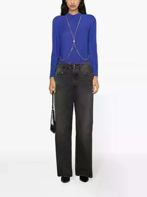 Elisabetta Franchi Chain-link Crepe Blouse