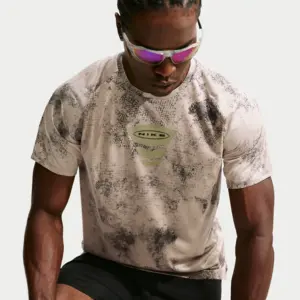 Nike Stride Dri-fit Adv Short-sleeve Running Top - Brown