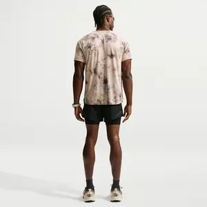 Nike Stride Dri-fit Adv Short-sleeve Running Top - Brown