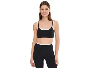 Splits59 Elliah Airweight Double Layer Bra Bra /white - Black