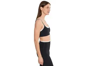 Splits59 Elliah Airweight Double Layer Bra Bra /white - Black