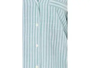 Eberjey Nautico Long Pj Set Pajama Sets Regatta Stripe Seagrass/white - Blue