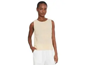Vince Camuto Boxy Tank Blouse Clothing Sand Drift - Gray