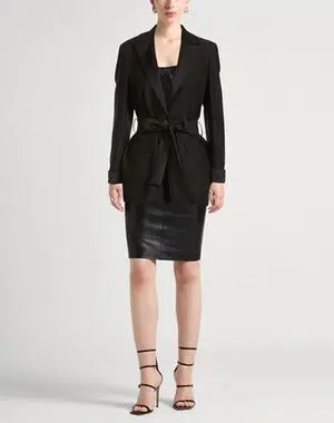 SILVIAN HEACH Crepe Blazer With Satin Trims And Belt