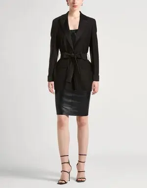 SILVIAN HEACH Crepe Blazer With Satin Trims And Belt