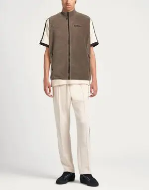 JACK WOLFSKIN Khaki Polyester Fleece Vest With Zipper Fastening