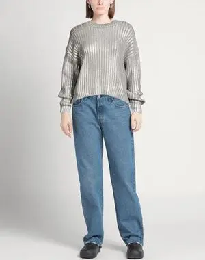Only Ribbed Knit Crewneck Sweater