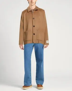 THE EDITOR Coat Camel Size Wool, Polyester