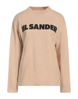 JIL SANDER Long Sleeve Crewneck T-shirt - Beige