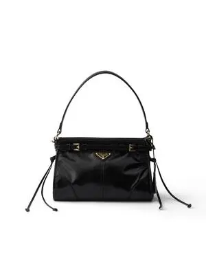 Prada Bonnie Small Leather Handbag - Black