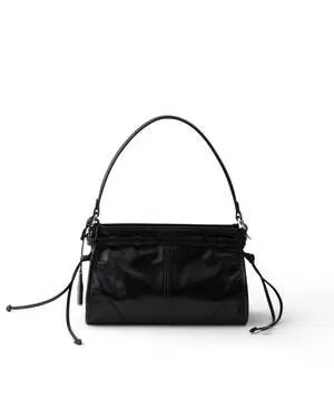 Prada Bonnie Small Leather Handbag - Black