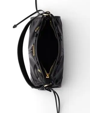 Prada Bonnie Small Leather Handbag - Black