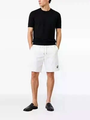 ALBERTO BRESCI Embroidered Drawstring Shorts