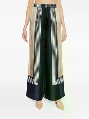 Max Mara Silk Palazzo Pants